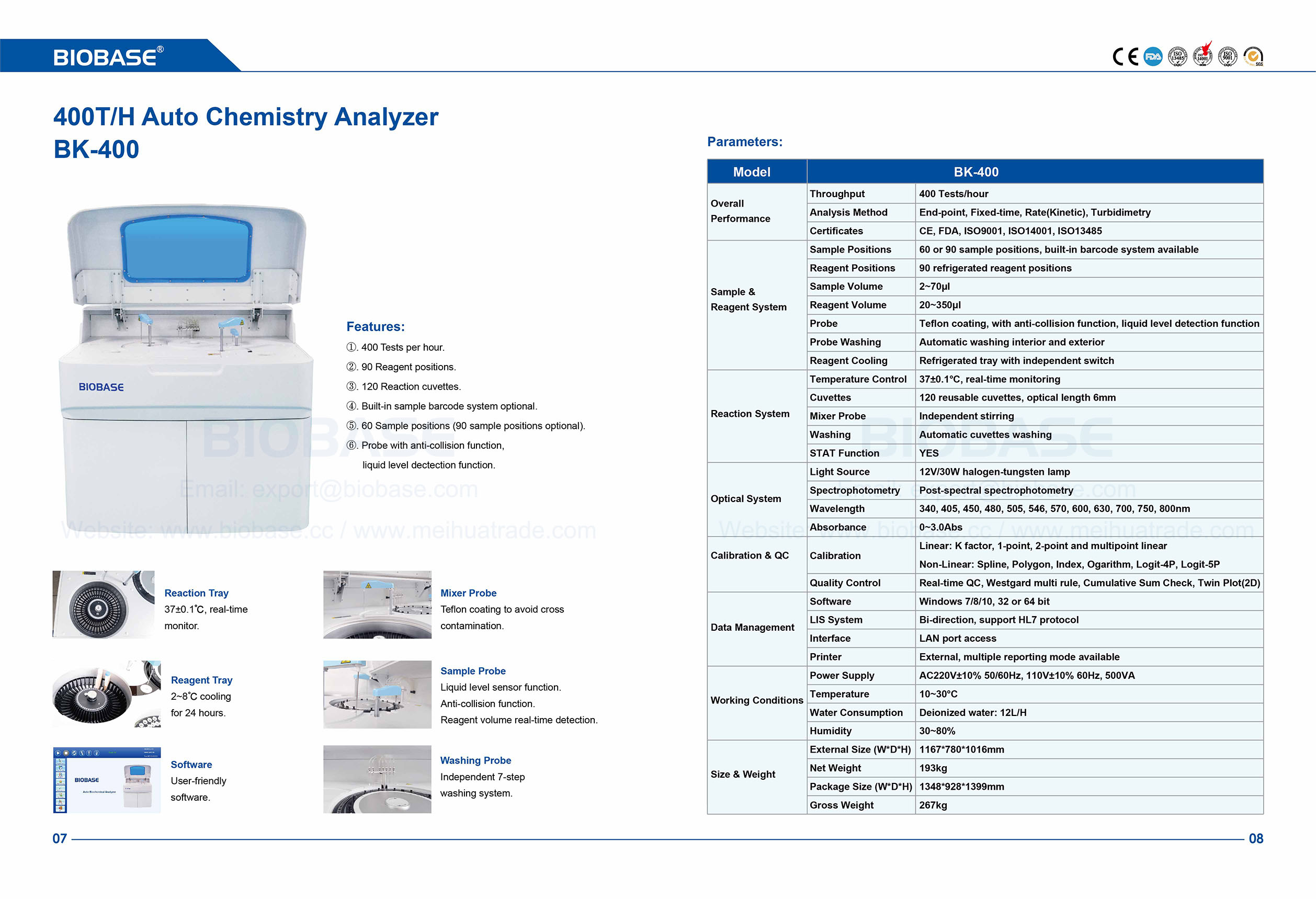 Auto Chemistry Analyzer BK-400 - Buy BIOBASE