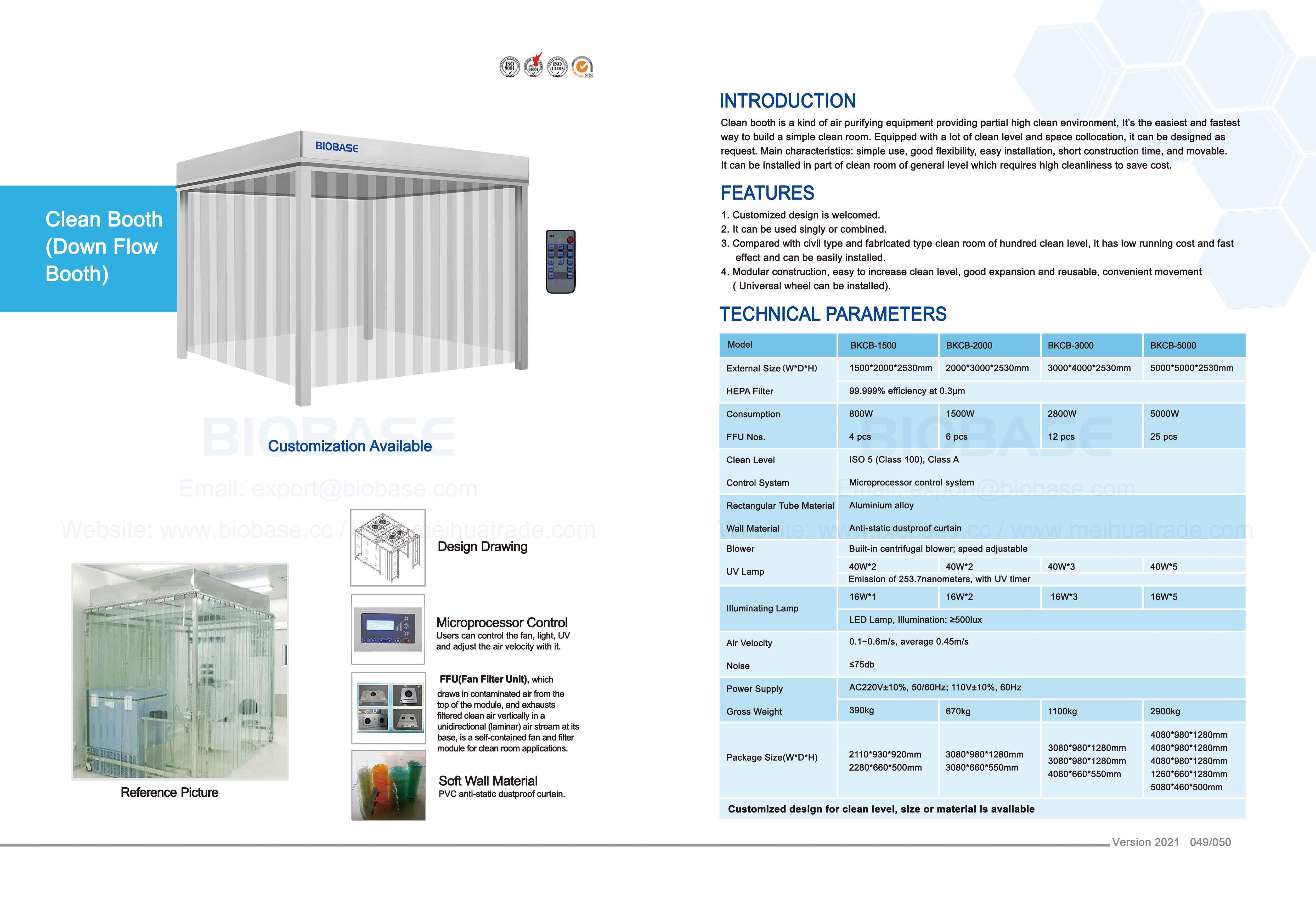 Clean Booth(Down Flow Booth) - BIOBASE